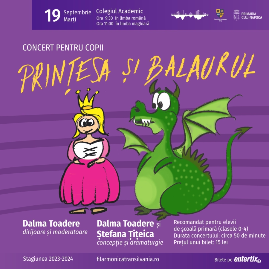 “Prinţesa şi balaurul”, concert educativ dedicat micilor şcolari - EBS ...