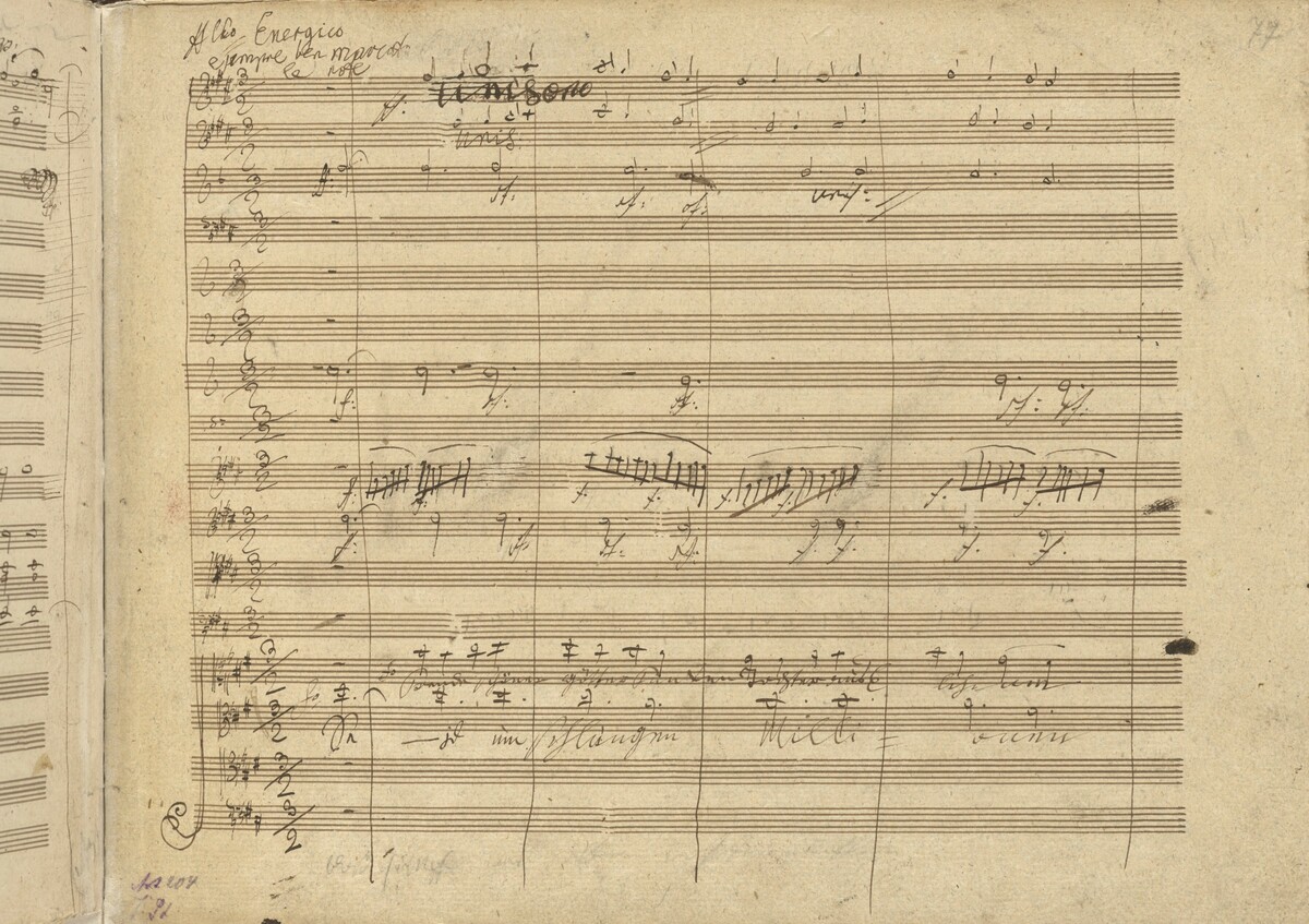 Partitura originală a Simfoniei a 9-a, expusă publicului - EBS Radio