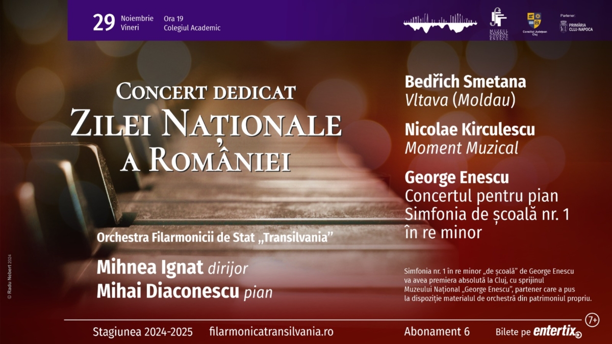 Premieră la Filarmonica din Cluj-Napoca: Simfonia nr. 1 în re minor „de ...