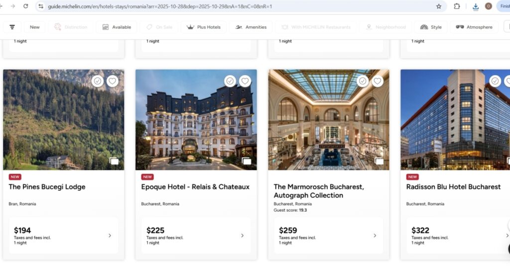 Hoteluri din România incluse în Ghidul Michelin - EBS Radio